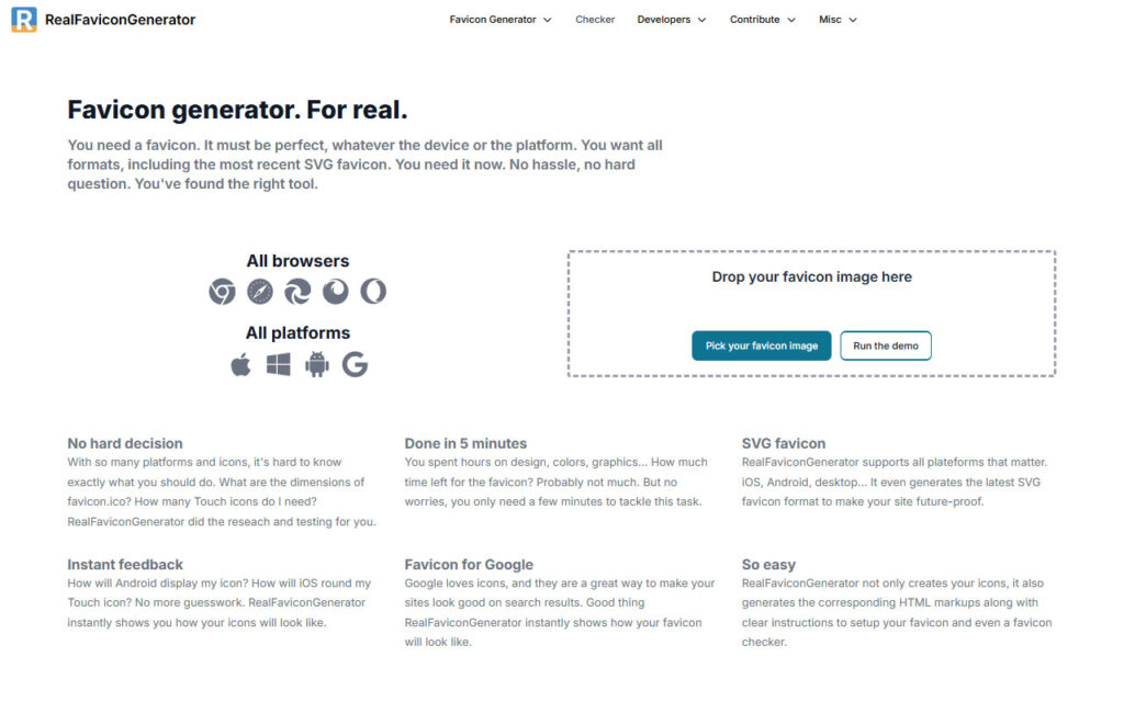 Real Favicon Generator - We See Giants